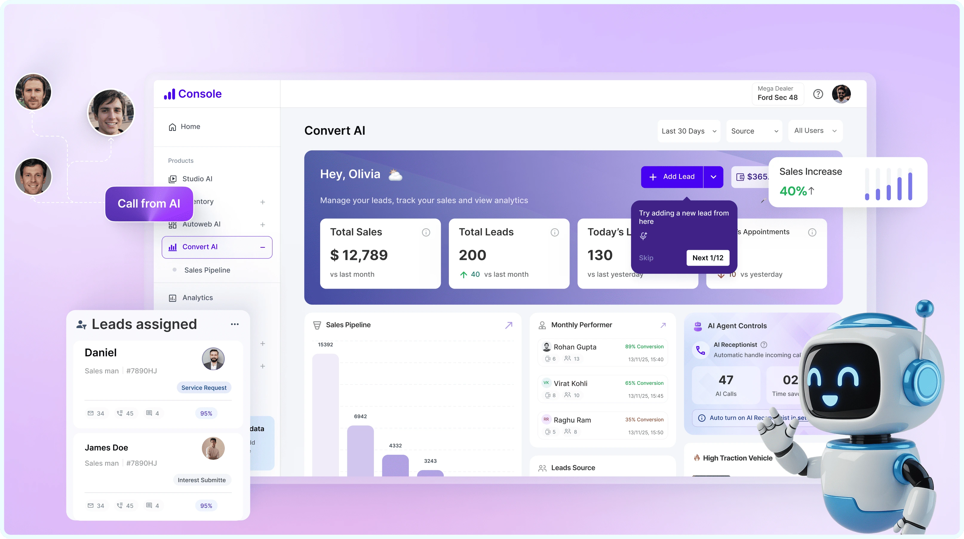 Best AI Automotive Lead Management System for Generative Leads